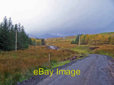Photo 6x4 Wind farm access track Balmeanach Looking down the newly ...