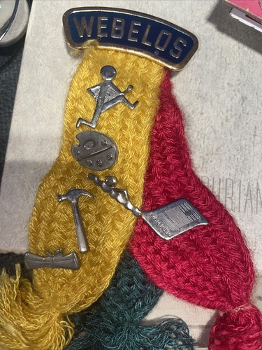 BSA Cub Scout Webelos Activity Pin Ribbon With Pins | eBay