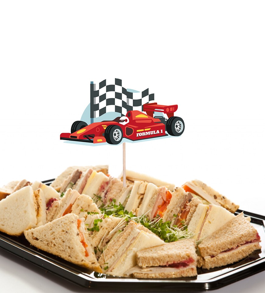 Formula 1 F1 Birthday Cupcake & Party Food Toppers Decorations Picks 14 ...