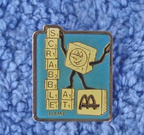 VINTAGE MCDONALD'S EMPLOYEE LAPEL PIN SCRABBLE GAME AT MCDONALD'S. | eBay