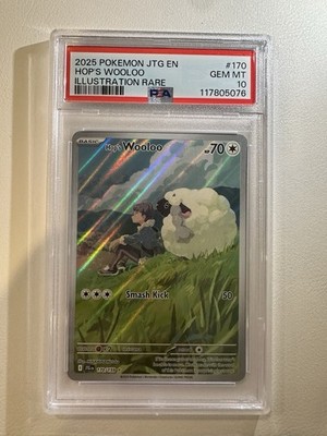Pokémon JTG 2025 en Hop's Wooloo Illustration Rare Card #170, PSA 10 | eBay