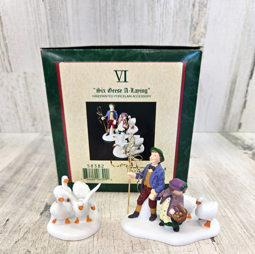 Department 56 Six Geese A Laying Twelve Days of Dickens Village | eBay