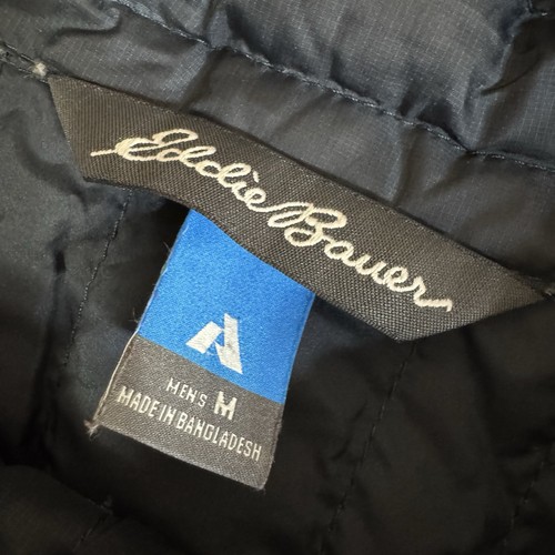 Eddie Bauer Vest Mens Medium Red Puffer Goose Down EB800 Packable ...