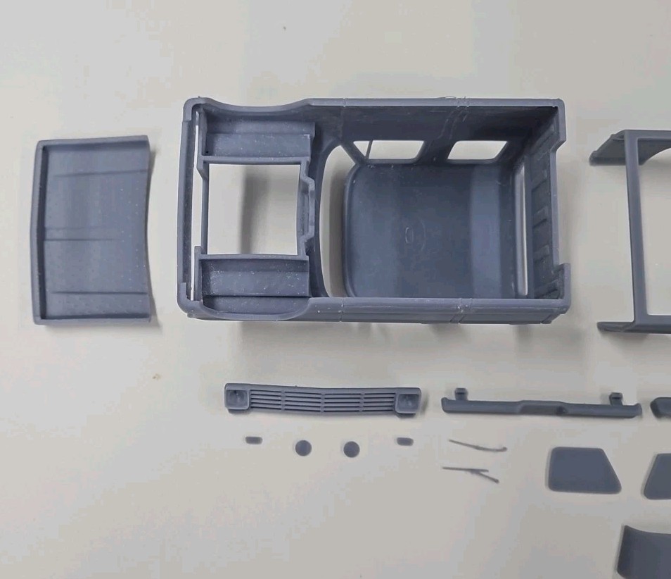 ABS-LIKE RESIN 3D PRINTED 1/25 1969 FORD F-250 CREW CAB BODY WITH ...