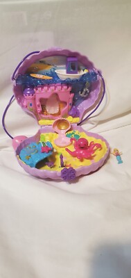 2019 Polly Pocket Sea Shell Purse Activity Ocean Playset Purple w ...