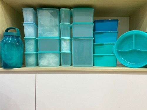 Tupperware 20 IN 1 Turquoise Combination Smart modular Set | eBay