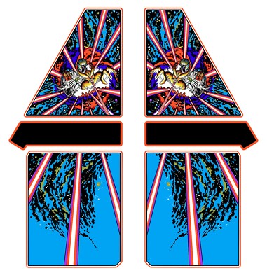 Tempest Arcade Side Art Decal set 2 Piece Satin Laminated High Quality ...