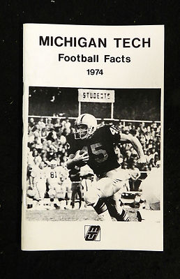 1974 MICHIGAN TECH NCAA FOOTBALL MEDIA GUIDE | eBay