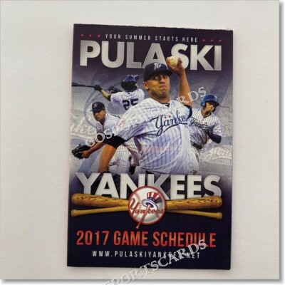 2017 Pulaski Yankees Pocket Schedule New York Yankees Minor Baseball | eBay