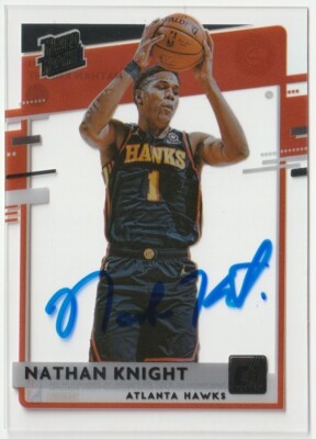 Nathan Knight Signed 2020-21 Panini Clearly Donruss RC Card Auto #91 ...