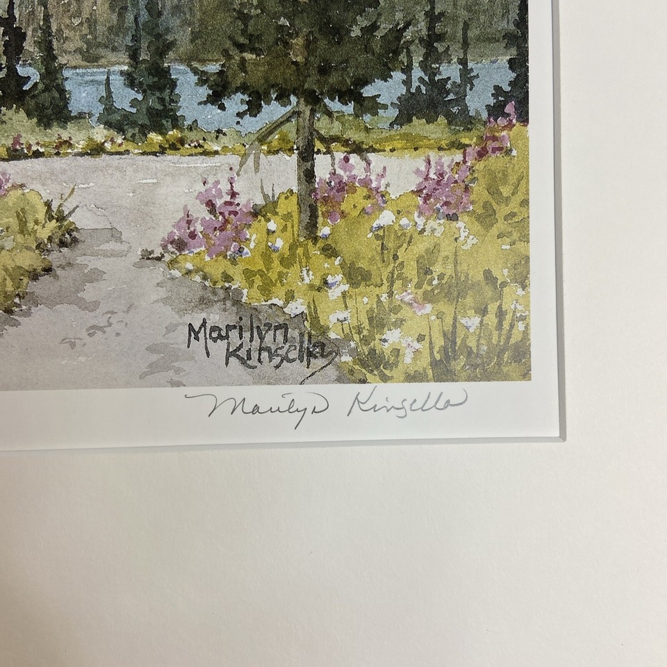Art Print Spring at Lake Louise Marilyn Kinsella Signed 206/779 10 x 15 ...