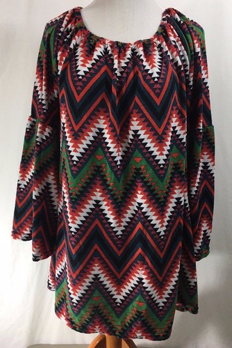 WIN WIN Ball Sleeve Tunic L-XL Aztec Red Black Green White | eBay