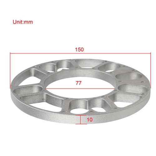 4 pcs 10mm Alloy Aluminum Wheel Spacers ET Shims Spacer Car Hub ...