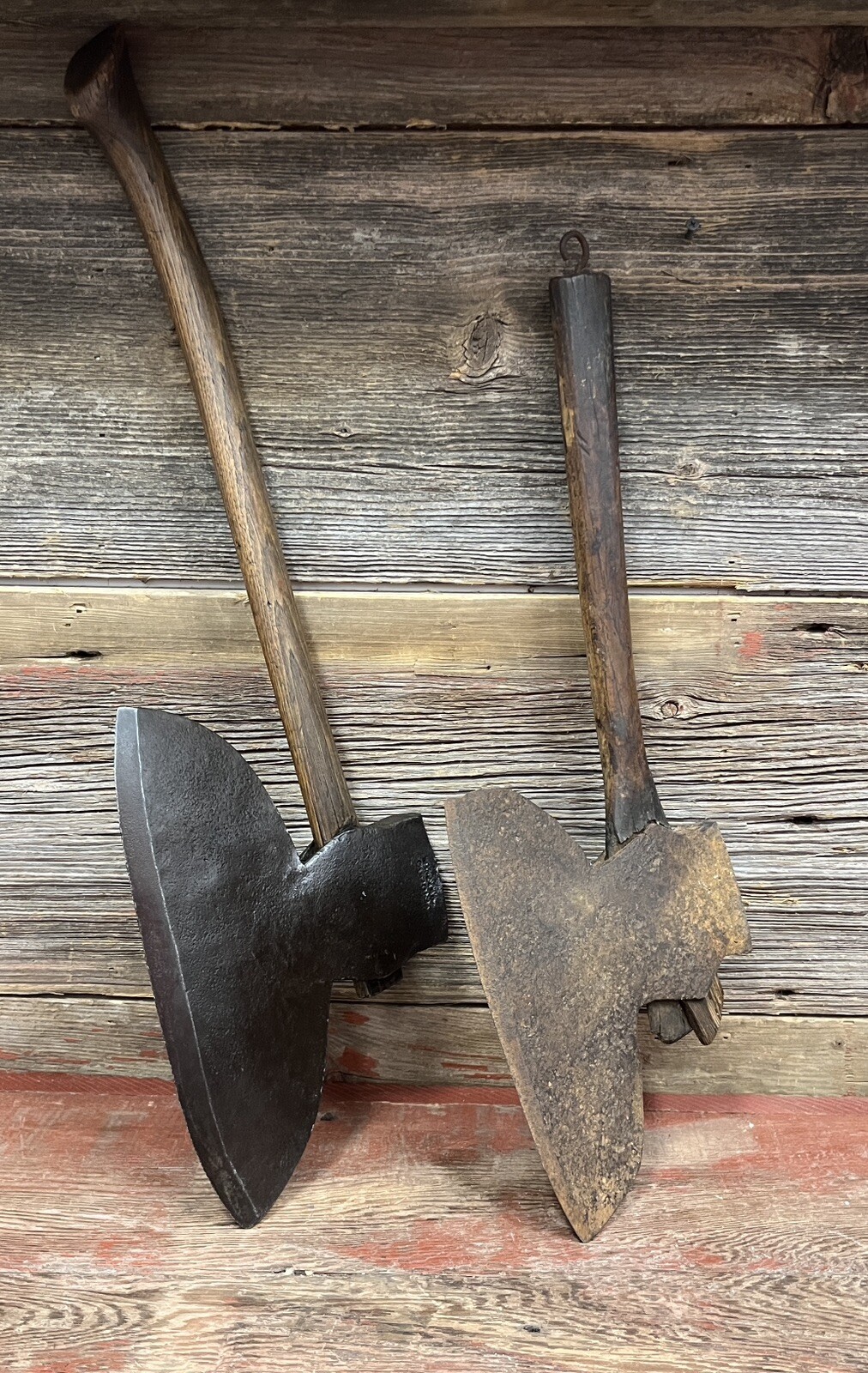 Rare Vtg Cast Steel Broad Axe Hewing Axes Antique Lot Of 2 | eBay