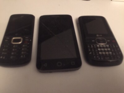 3 x Tracfone Net10 Old School Vintage Flip Cell Phones Wholesale Lot ...