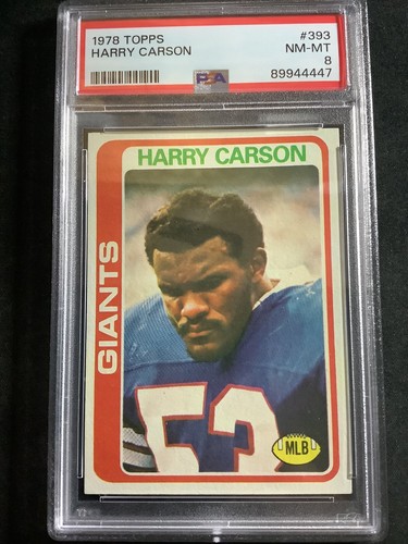1978 Topps - Harry Carson #393 for sale online | eBay
