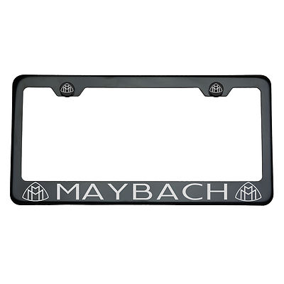 Black Chrome Maybach Titanium Gun Metal Laser Engraved T304 License ...