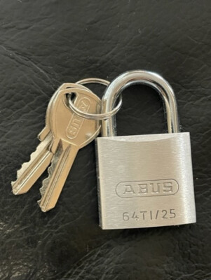 Abus 64ti/25mm Titalium Padlock (64TI-25) | eBay