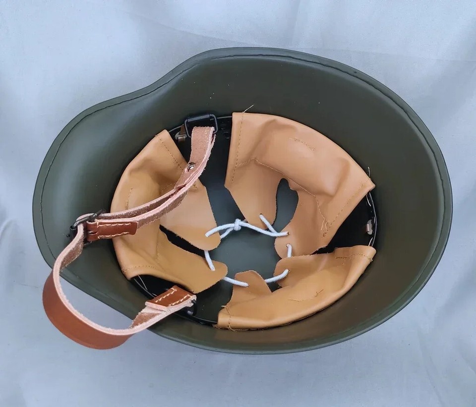 WW1 GERMAN M16 style M1916 STAHLHELM STEEL COMBAT HELMET atrovirens ...