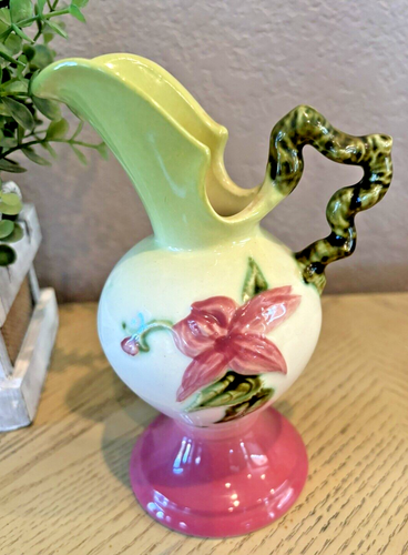 Vintage Hull Pottery Glossy Woodland Ewer W6 - 1950 6 3/4 in. Tall | eBay