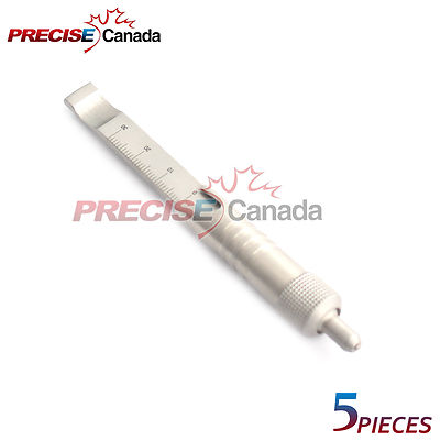 SET OF 5 PIECES DEPTH GAUGE 0MM TO 30MM SCALE SURGICAL ORTHOPEDIC ...
