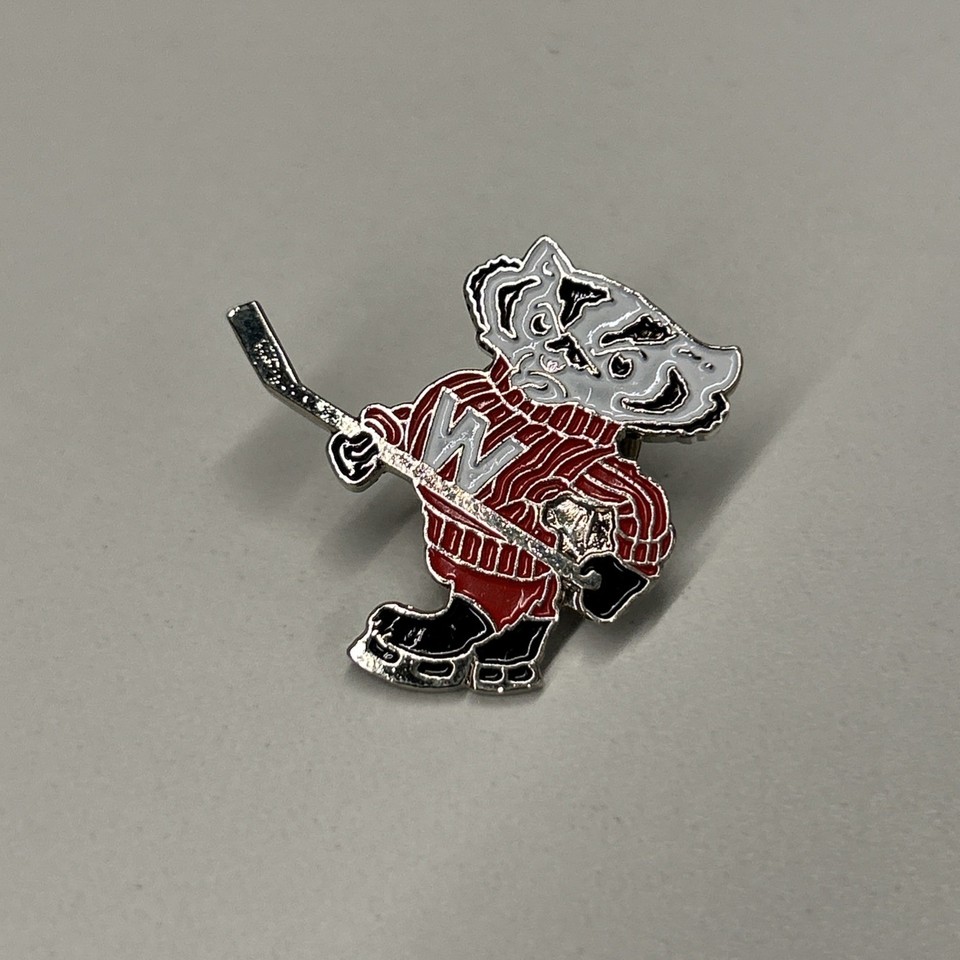 Wisconsin Badgers Bucky Mascot lapel Pin, New | eBay