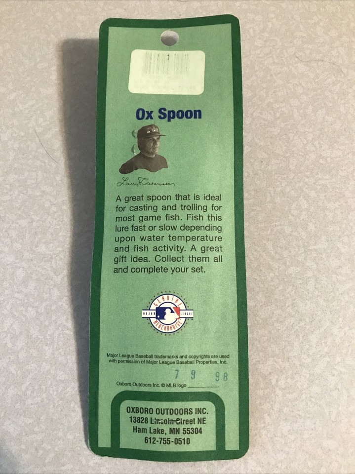Vintage MLB Fishing Ox Spoon Lure Oxboro Outdoors: OAKLAND ATHLETICS | eBay