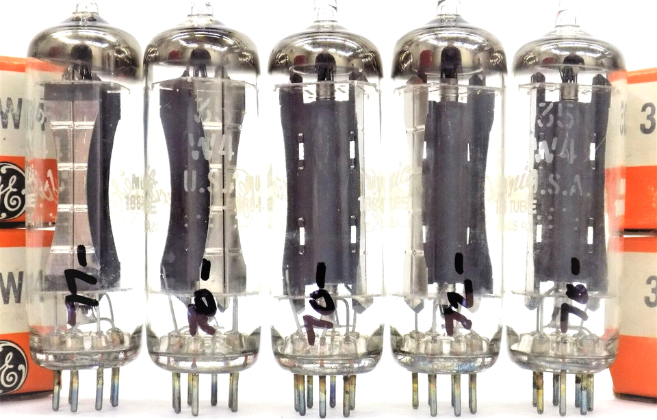 Nice Matched Sleeve of N.O.S Tested Vintage General Electric 35W4 ...