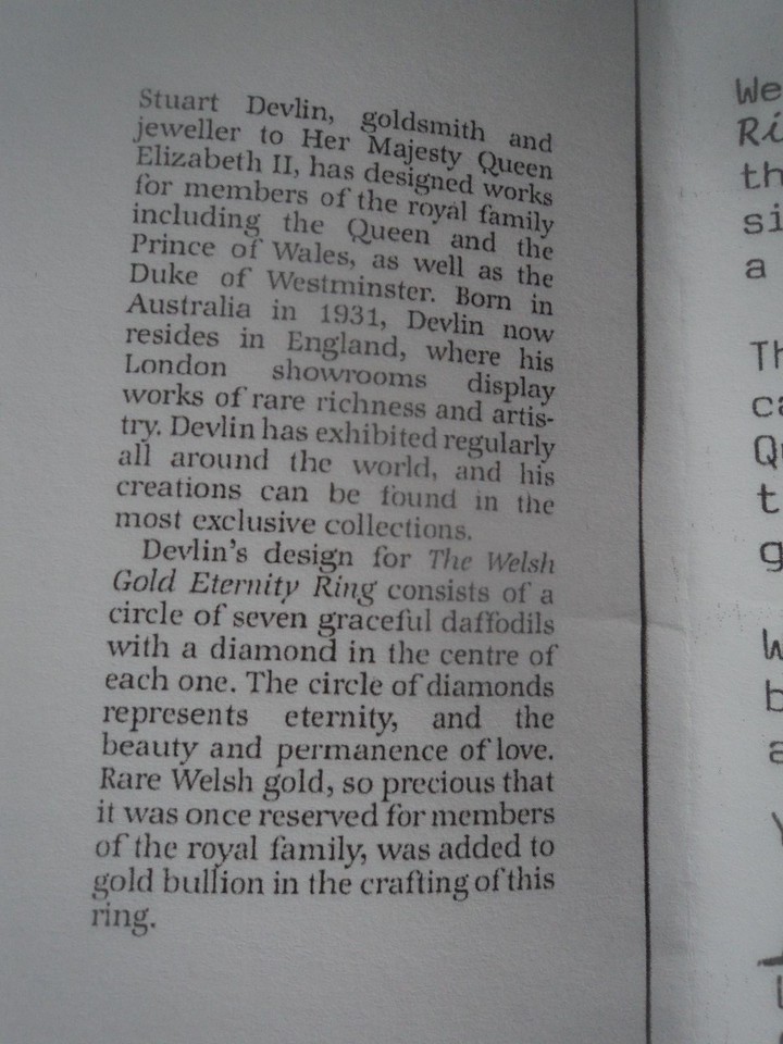 Welsh 14ct Rose Gold & Seven Diamond Daffodil Ring by Stuart Devlin ...