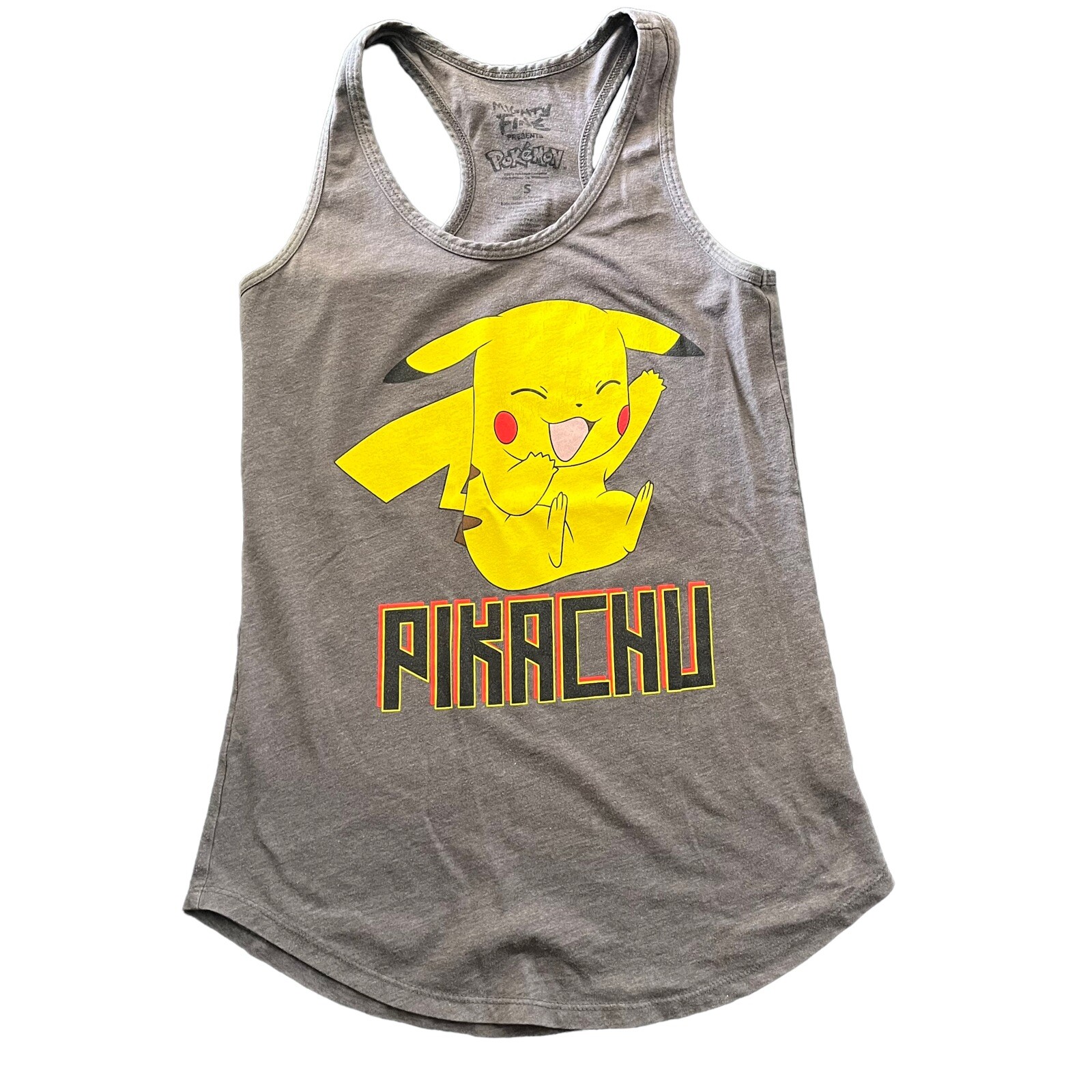 2012 Mighty Fine Pikachu Pokemon Women’s Tank Top Siz… - Gem