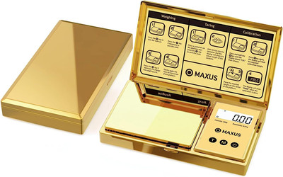 MAXUS Digital Gram Scale with 200G X 0.01G Capacity, Stylish Gold ...