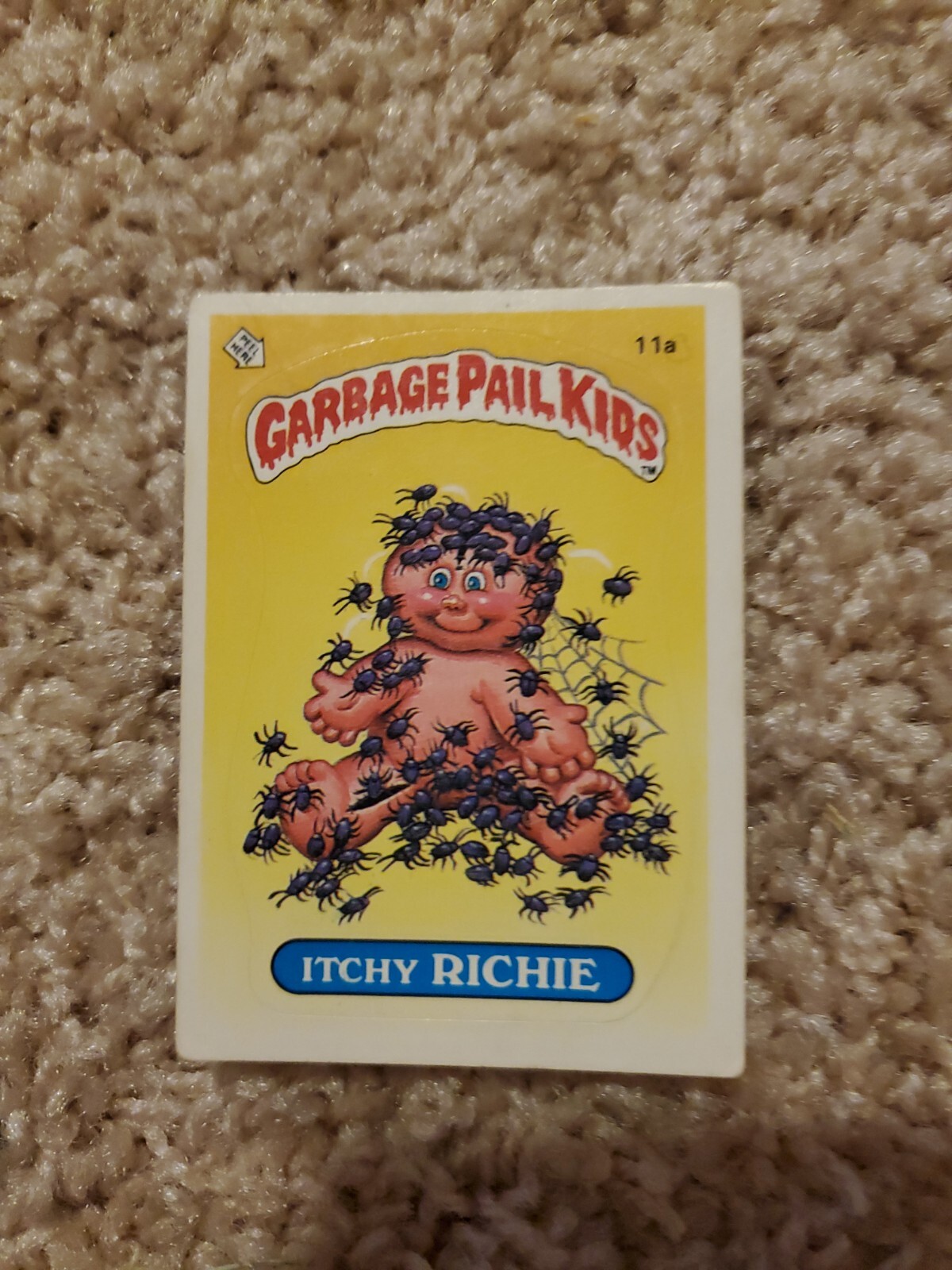 1985 Topps Garbage Pail Kids 1st Series 1 Matte Back Card 11a Itchy ...