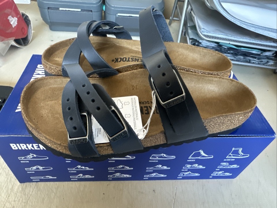 PICK - Birkenstock Women's Franca BLUE Natural Cork Footbed Regular Fit ...