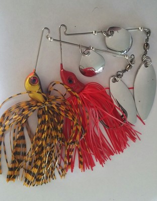 2x Bass, Yellowbelly, Cod Spinnerbait Spinner Baits Fishing Lures 15 ...