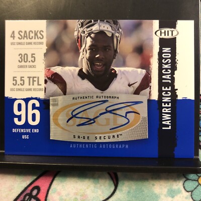 2008 SAGE HIT Autographs #A36 Lawrence Jackson USC | eBay