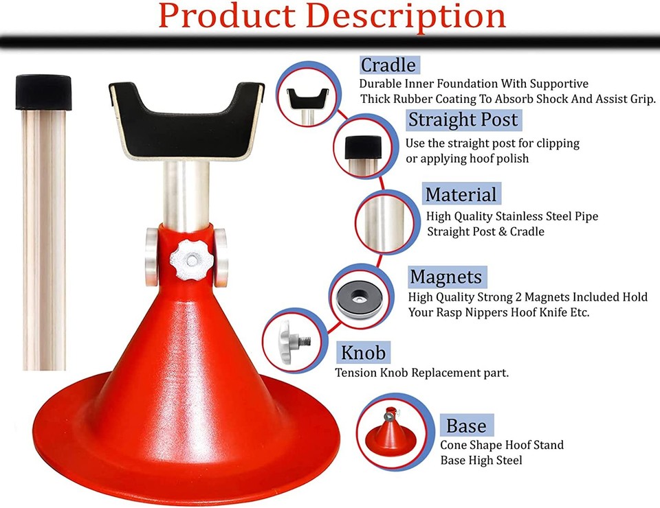 NEW Hoof Stand Farrier Horse Shoeing Stand - Standard Size Horse ...