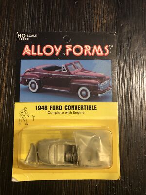 Alloy Forms HO Scale H-2030 1948 Ford Convertible WITH ENGINE Kit New ...