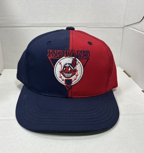 Vintage Cleveland Indians Annco Boys Hat Red White Blue Snapback One ...
