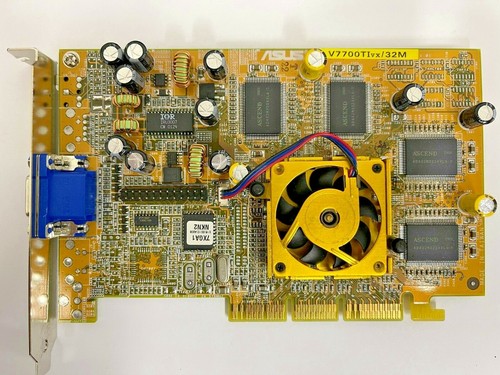VINTAGE ASUS V7700TIVX/32M PURE GEFORCE2 GTS 32MB AGP VGA CARD VGA ONLY ...