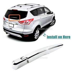 Accessories Chrome Rear Wiper Covers Trims For 2013-2019 Ford Escape ...