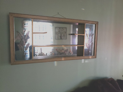 Turner MCM mirrored shadow box curio shelf wall accessory #8460 | eBay