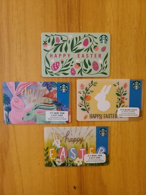 STARBUCKS EASTER GIFT CARD COLLECTION (2015-2016-2017-2019) - Brand New ...