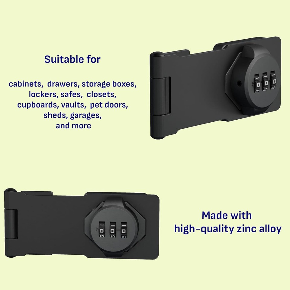 3-digit password lock,cabinet door latch,easy to install,Protecting pet ...