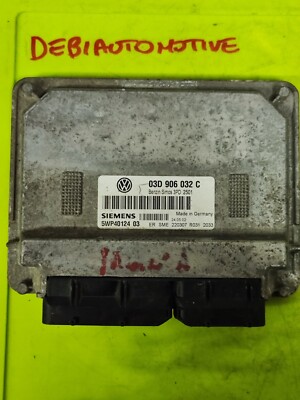 03D906032C Petrol Simos 3PD 5WP40124 Engine Control Unit Volkswagen ...