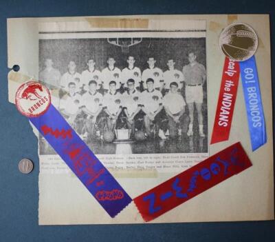 1968 Kansas Russell High School Broncos Basketball Team Photo & 3 ...