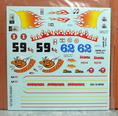 1/25 MPC JAWBREAKER DRAGSTER DECAL SHEET MPC821/12 | eBay