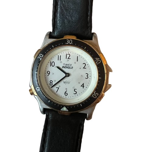 TIMEX Indiglo 1993 Watch 37mm Rotating Bezel Diver M643.3 (For Repair ...