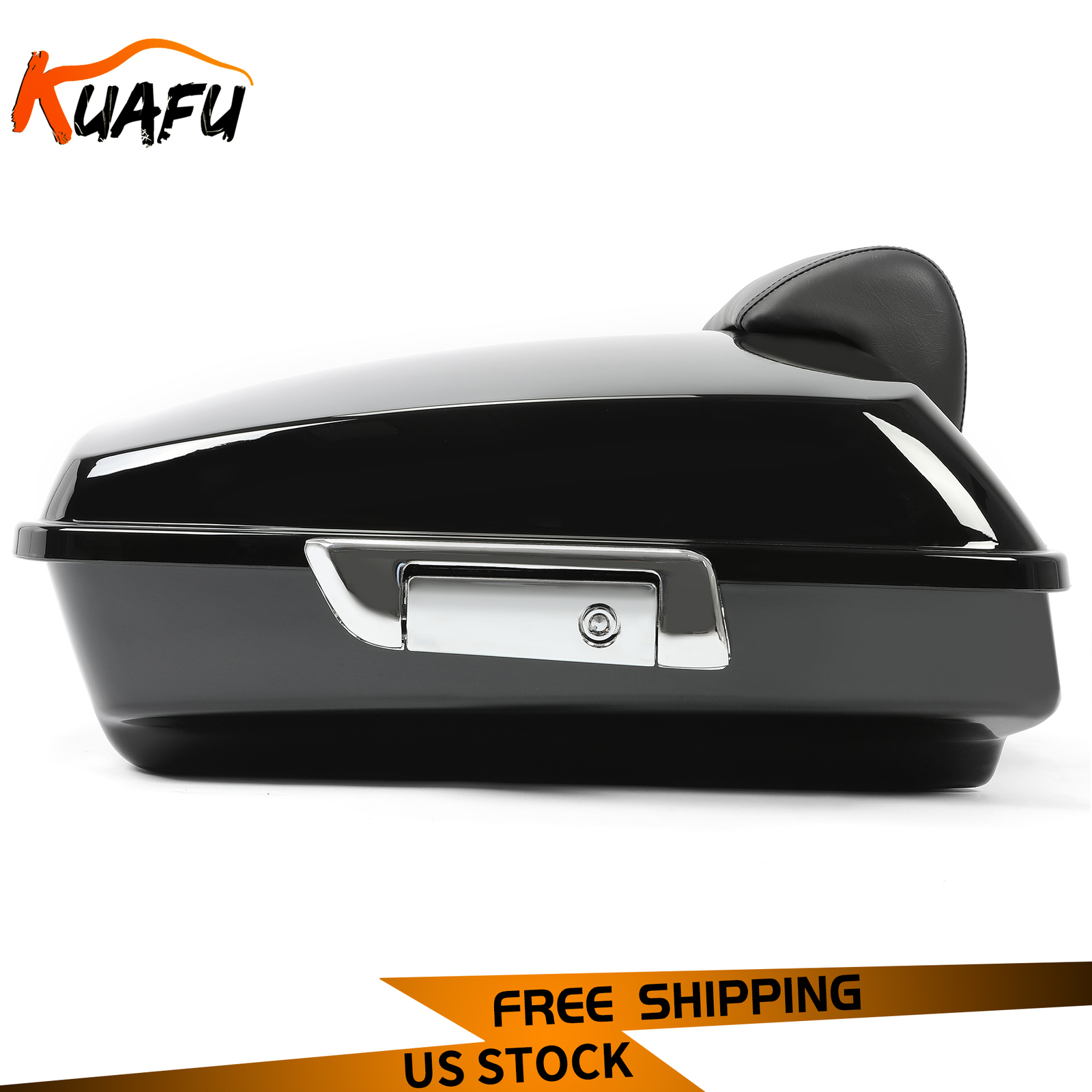 Razor Tour Pak Pack Trunk W/ Pad Gloss Black For 14-23 Harley Davidson ...