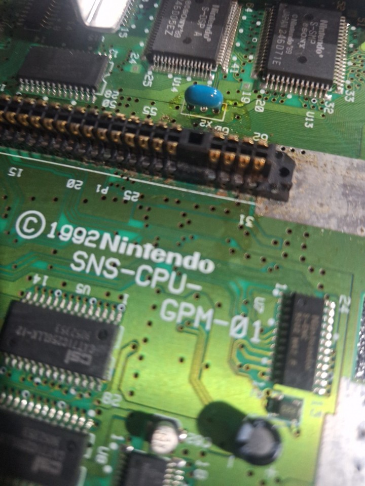 Super Nintendo SNES Motherboard SNS-CPU-GPM-01 PARTS REPAIR ONLY | eBay