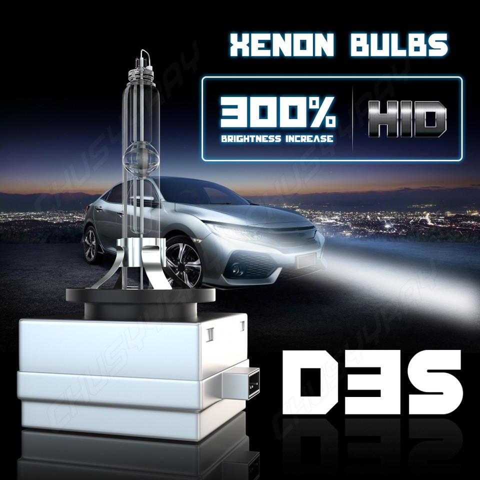 2* 6000K D3S D3R DS3 HID Xenon Headlight Replacement Bulbs Super Bright ...